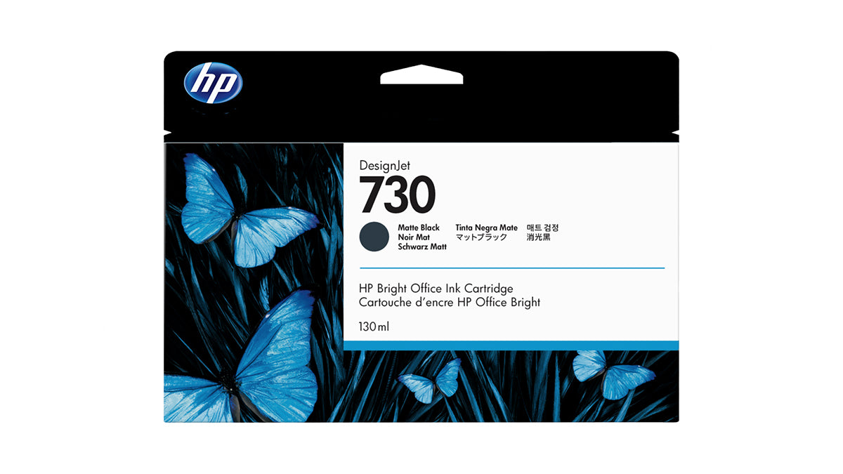 HP 730 130-ml Ink - Matte Black - Original HP DesignJet Ink Cartridge