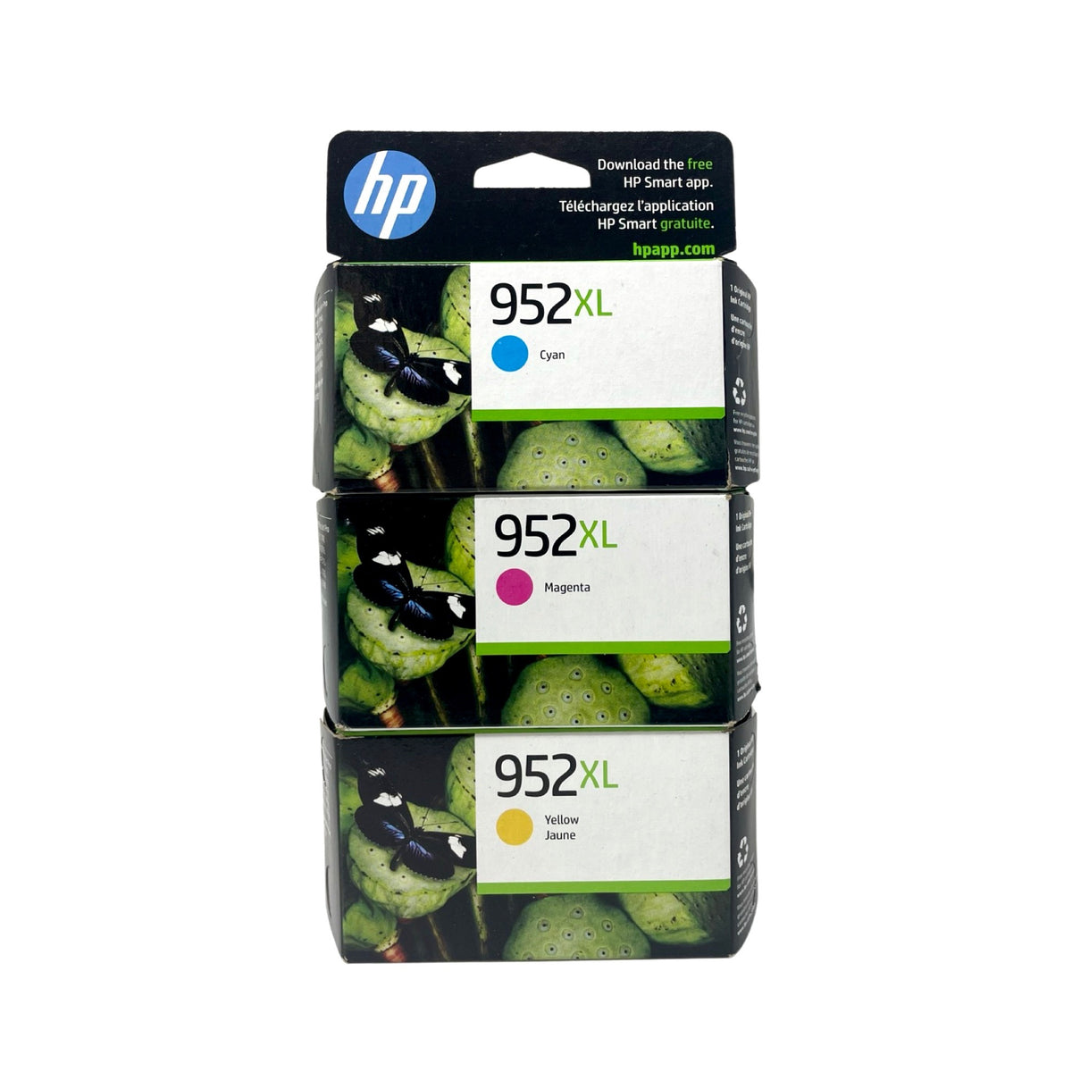 HP 952XL High Yield Ink 3 pack Cyan Magenta Yellow Original HP Ink